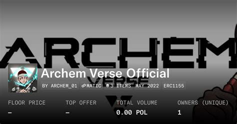 Archem Verse Official Collection Opensea