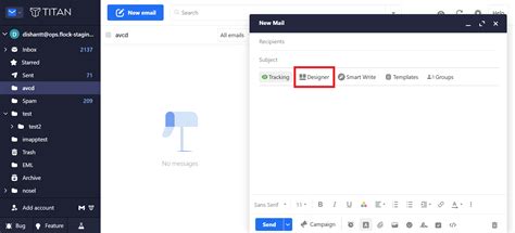 Create Stunning Emails With Email Designer Titan Mail