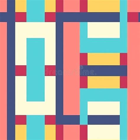 Geometric Seamless Pattern Abstract Graphic Modern Design Print Stock