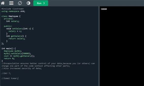 Somel Kumar On Linkedin 100daysofcode Day Encapuslation Today C Dsa Encapsulation Code