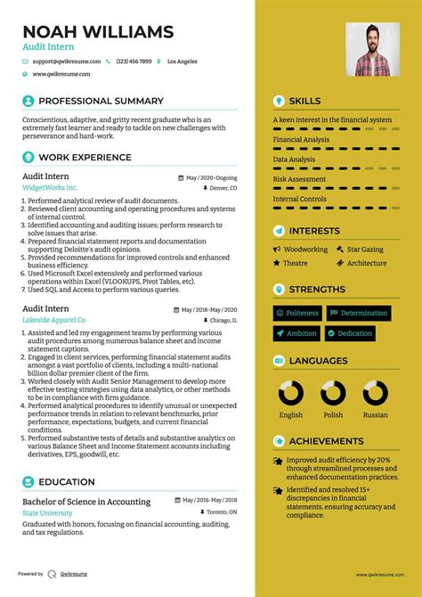 10 Audit Intern Resume Samples And Templates For 2026