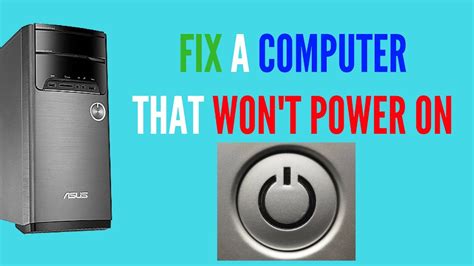 FIX A COMPUTER THAT WON T POWER ON YouTube