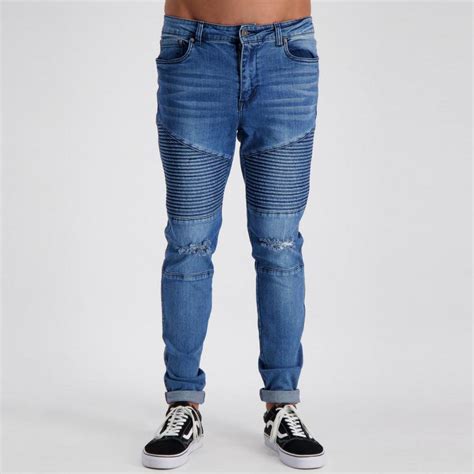 Shop Lucid Grid Jeans In Mid Blue Fast Shipping And Easy Returns City
