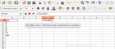Convert Text To Number In Libreoffice Calc