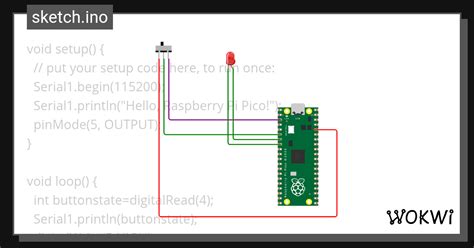 Switch To Led Wokwi Esp32 Stm32 Arduino Simulator