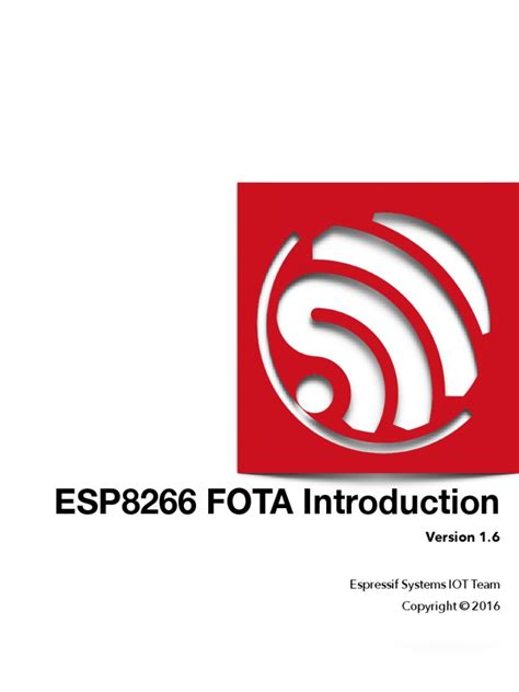 Esp8266 Fota Introduction Espressif Systems Iot Team Pdf Booting