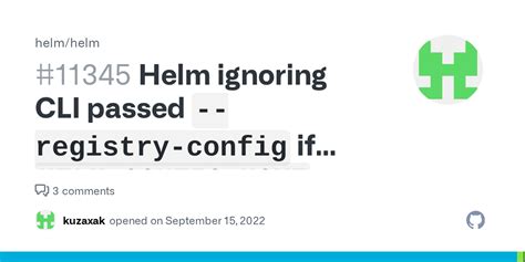 Helm Ignoring Cli Passed ` Registry Config` If `helmconfighome` Isn