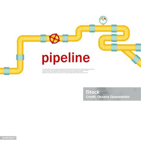 파이프 라인의 수도꼭지 파이프라인 시스템 디자이너 파이프와 파이프 기호의 벡터 그림입니다 흰색 배경에 격리된 바람 그림 관로에 대한 스톡 벡터 아트 및 기타 이미지 Istock