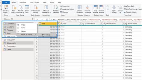 Organizing Your Queries Power BI Query Editor Tutorial Master Data Skills AI