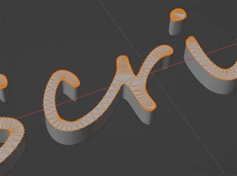 Text Mesh Topology Problem With Overlapping Characters Blender Stack Exchange