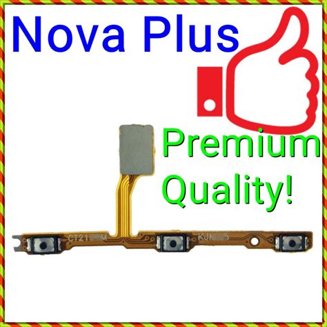 Press Like Ori New On Off Power Volume Switch Buttons Flex Ribbon For Huawei Nova Plus Mla