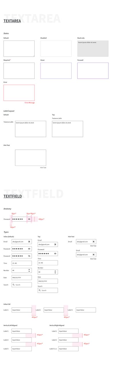 UI Styleguide WEB V On Behance