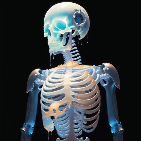 Premium Ai Image Ectoplasm Skeleton