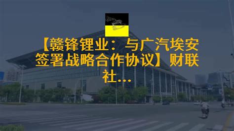 【赣锋锂业：与广汽埃安签署战略合作协议】财联社 Youtube