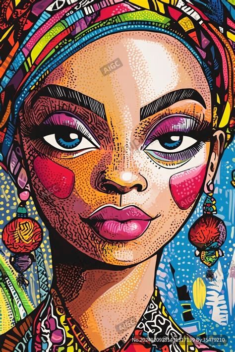 Ai创作图无框画少数民族女孩 民族女性插画 人物装饰画原创 手绘肖像装饰画 手绘人物装饰画 小数民族插画 民族女孩插画 新颖新锐创意艺术绘画 基诺克族人物插画 民族美女插画 民族女孩原创插画