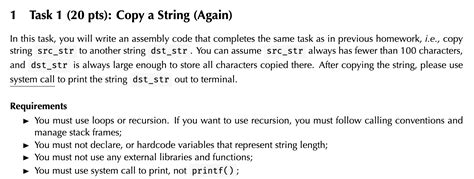 Solved 1 Task 1 20 Pts Copy A String Again In This