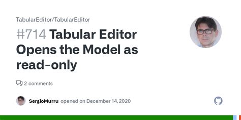 Tabular Editor Opens The Model As Read Only · Issue 714 · Tabulareditortabulareditor · Github