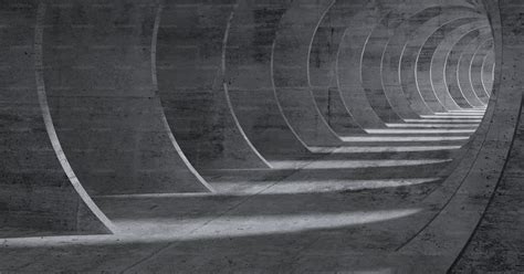 원근감 효과가 있는 콘크리트 터널 내부 3d 그림 사진 Unsplash의 터널 이미지