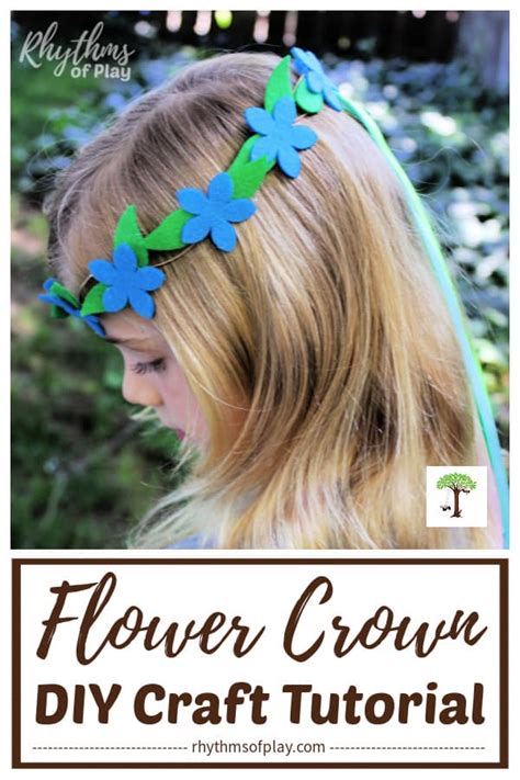 How To Make A Flower Crown With Faux Flowers Rhythms Of Play