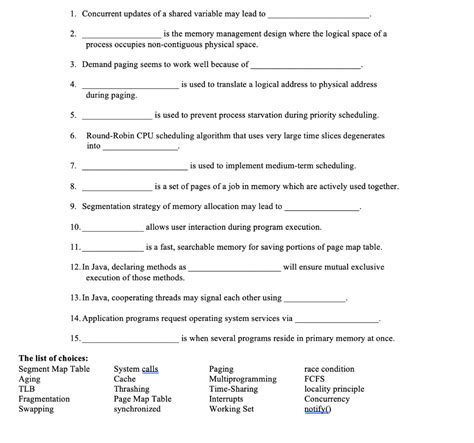 Solved 1 Concurrent Updates Of A Shared Variable May Lead