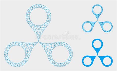 Map Markers Vector Mesh 2d Model And Triangle Mosaic Icon Stock Vector Illustration Of Guide