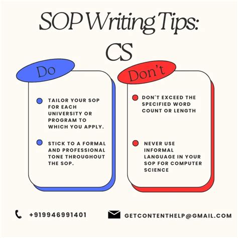 SOP For MS In Computer Science Sample Format And Tips