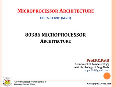 80386 Architecture