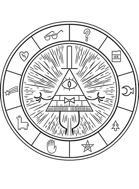 How To Draw Bill Cipher From Gravity Falls Drawingtutorials101 Com