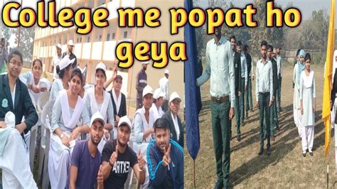 ajj college me popat ho geya🥳 college life vlog daily vlog college vlog youtube