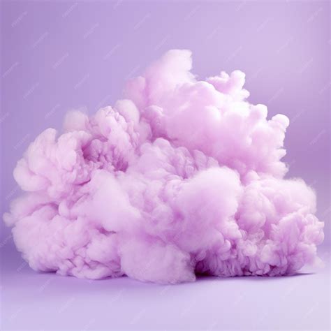 Premium Photo A Cotton Candy Purple Background With Fluffy Clouds