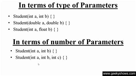 95 Constructor Overloading In Java Programming Hindi Youtube