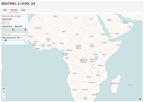 Searching Satellite Datasets Geohub Documentation