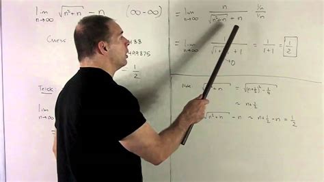 Sequences 3 Limit Of Sqrtn2 N N Youtube