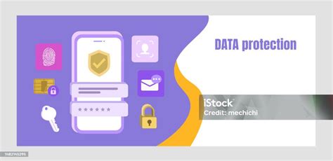 정보 보안 안전 및 기밀 데이터 보호 Otp 코드 암호 생체 인식 및 얼굴 인식이 포함된 개념 거래 내역서에 대한 스톡 벡터 아트 및 기타 이미지 Istock
