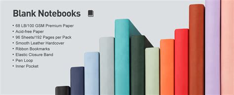 Rettacy Blank Journal Notebook 2 Pack A5 Sketch Book With 192 Pages Per Pack For