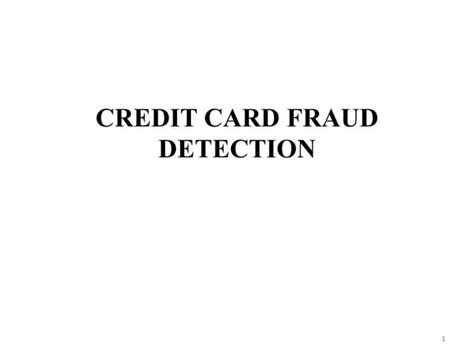 Credit Card Fraud Detection Through Machine Learning Pdf