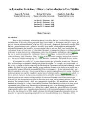 Tree Thinking Worksheet Pdf Understanding Evolutionary History An Introduction To