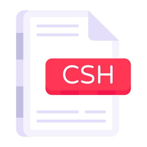 Trendy Design Icon Of Csh File 36373939 Vector Art At Vecteezy