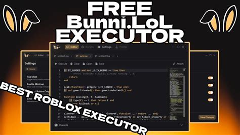 [100 Unc] Bunni Lol Roblox Executor Paid With Key System Multi Instance How To Get Youtube