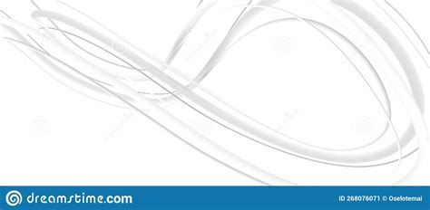 Abstract Illustration Of Black And White Lines Swirling Curves Futuristic Abstraction3d