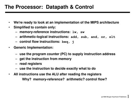 PPT The Processor Datapath Control PowerPoint Presentation ID 8739476