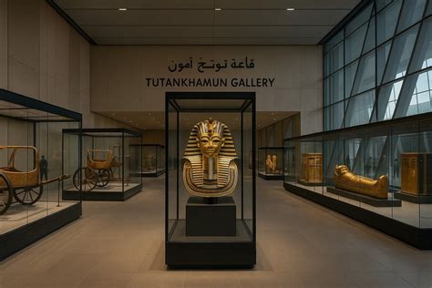 قبل افتتاحه ننشر ملامح قاعة الملك توت عنخ آمون في المتحف المصري الكبير