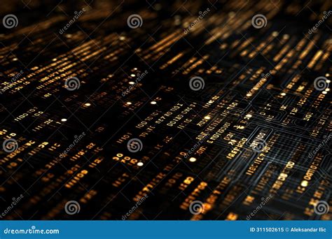 Binary Code Background Programming And Coding Concept Stock Image