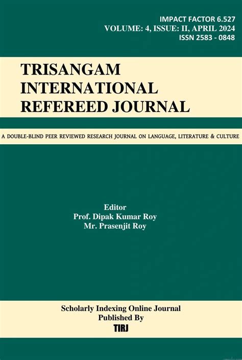 Deep Narayan Nayak On Linkedin Published April Issue 2024 Indexing Journal Tirj A Double Blind