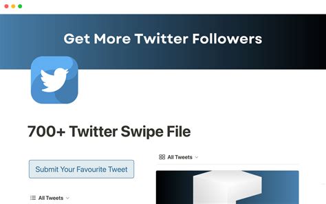 Twitter Swipe File Template Notion Marketplace