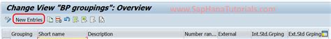 Define BP Groupings Assign Number Ranges In SAP HANA SAP Hana Tutorials