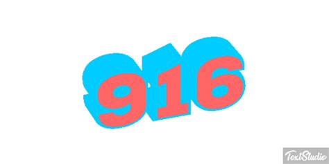 916 Number Animated  Logo Designs