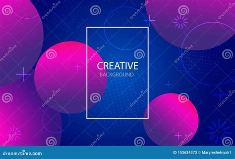 Abstract Background With Geometric Gradient Circle Design Abstract Pattern With Color Circles