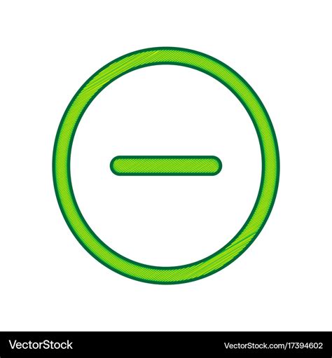 Negative Symbol Minus Sign Royalty Free Vector Image