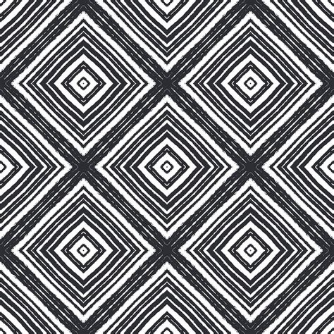Premium Photo Geometric Seamless Pattern Black Symmetrical